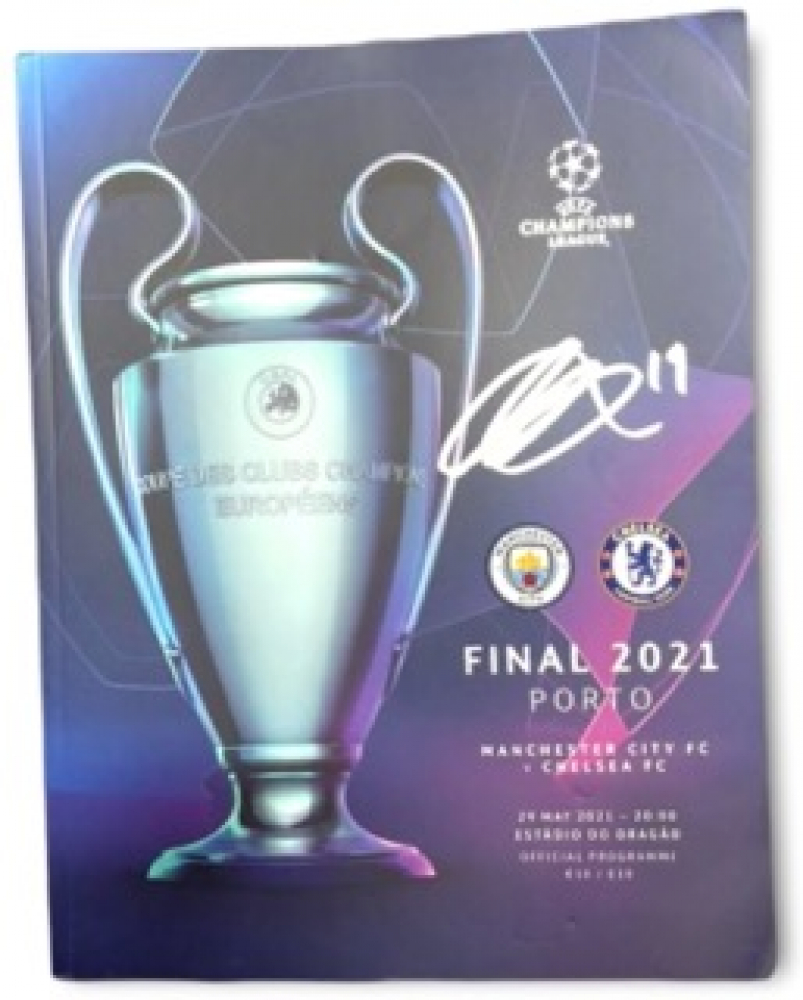 Mason Mount Signed 2021 Champions League Final Program (Beckett) | Barnebys