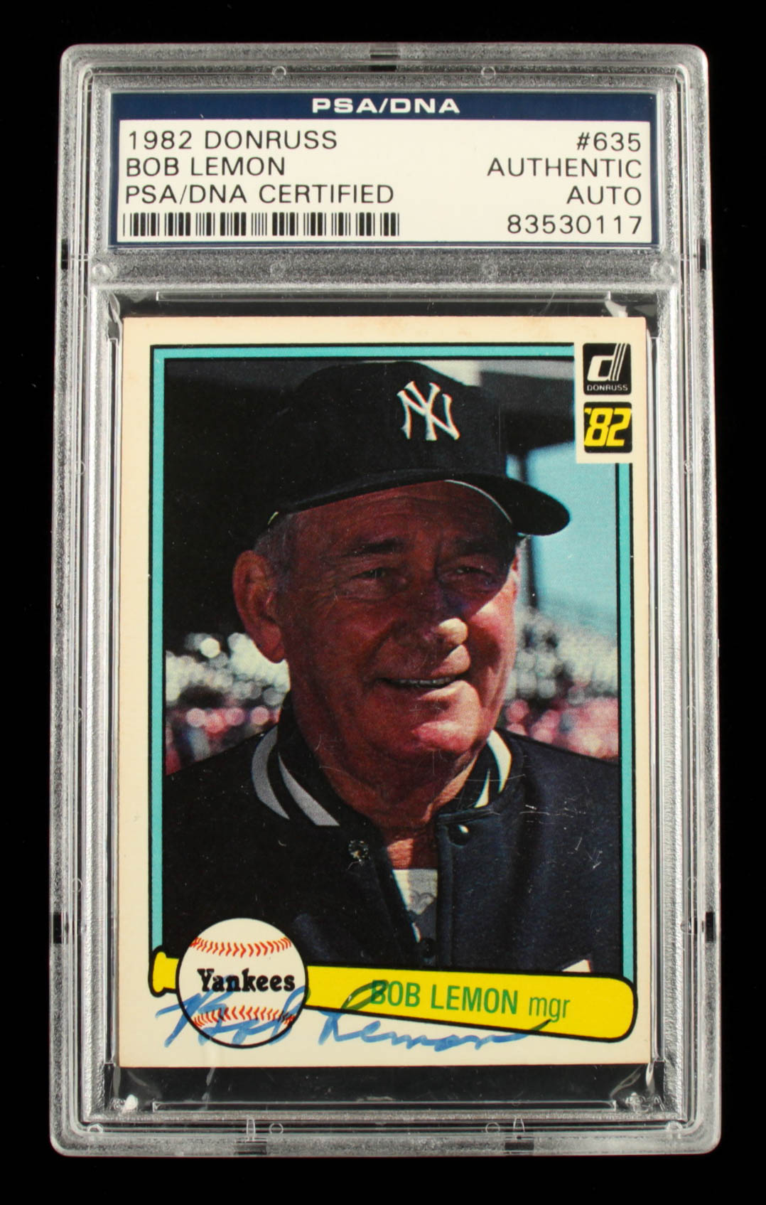 Bob Lemon Signed 1982 Donruss #635 MG (PSA) | Pristine Auction