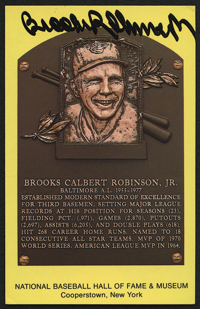 Brooks Robinson Signed Hall of Fame Postcard (JSA) | Pristine Auction