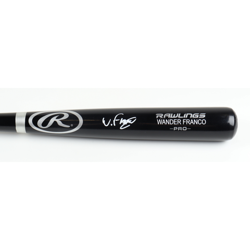 Wander Franco Signed Rawlings Pro Baseball Bat (Beckett) | Pristine Auction