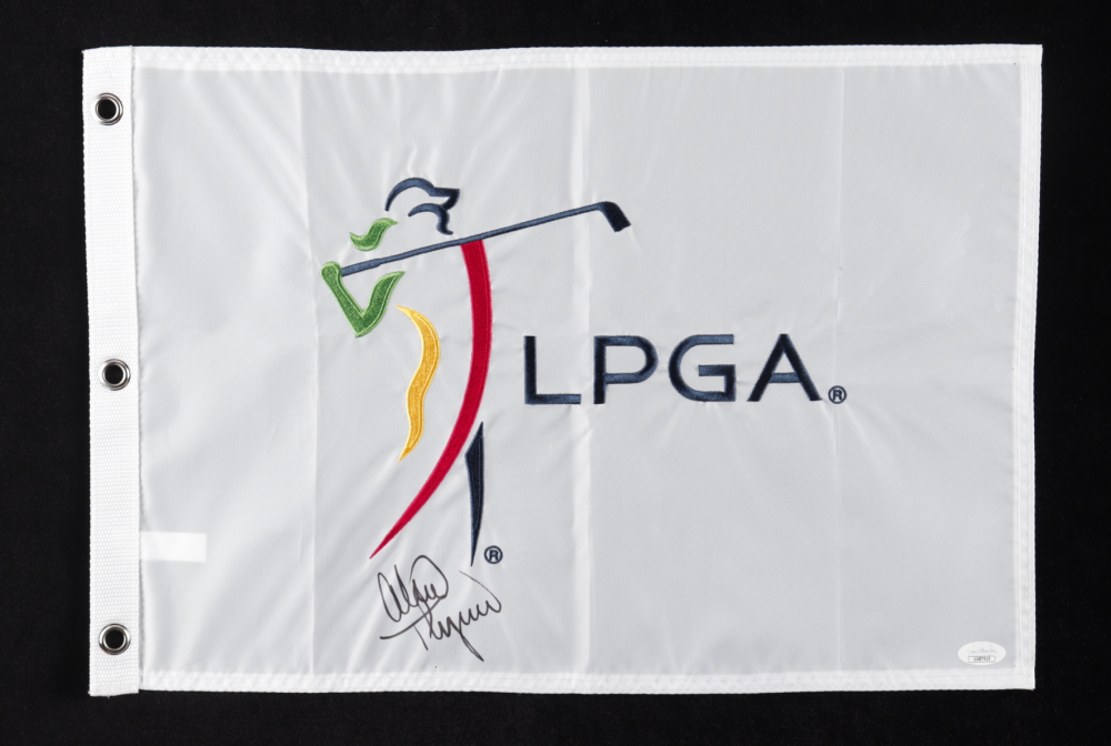 Lexi Thompson Signed LPGA 14x19 Pin Flag (JSA) | Barnebys