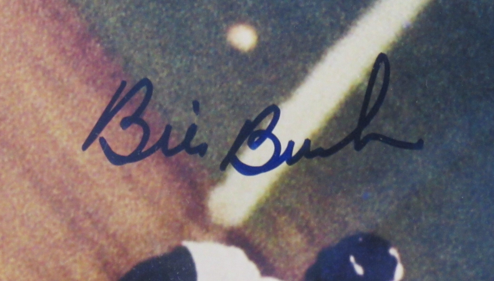 Mookie Wilson & Bill Buckner Signed 21x25 Custom Framed Photo Display ...