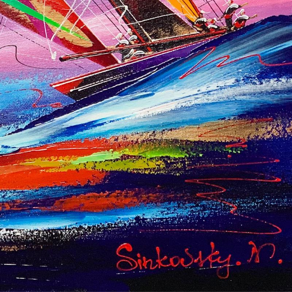 Natalia Sinkovsky Signed 20x24 Original Acrylic Painting on Canvas (PA ...