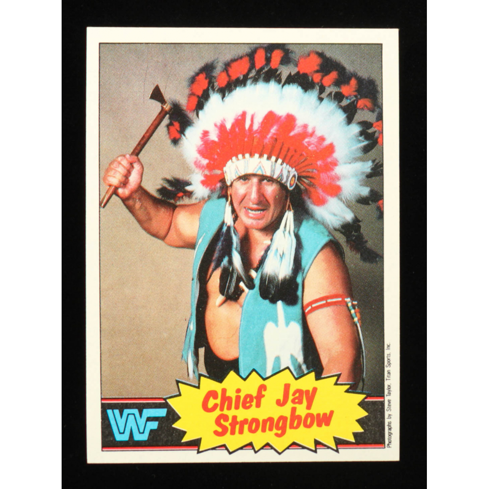Chief Jay Strongbow 1985 Topps WWF #20 | Pristine Auction
