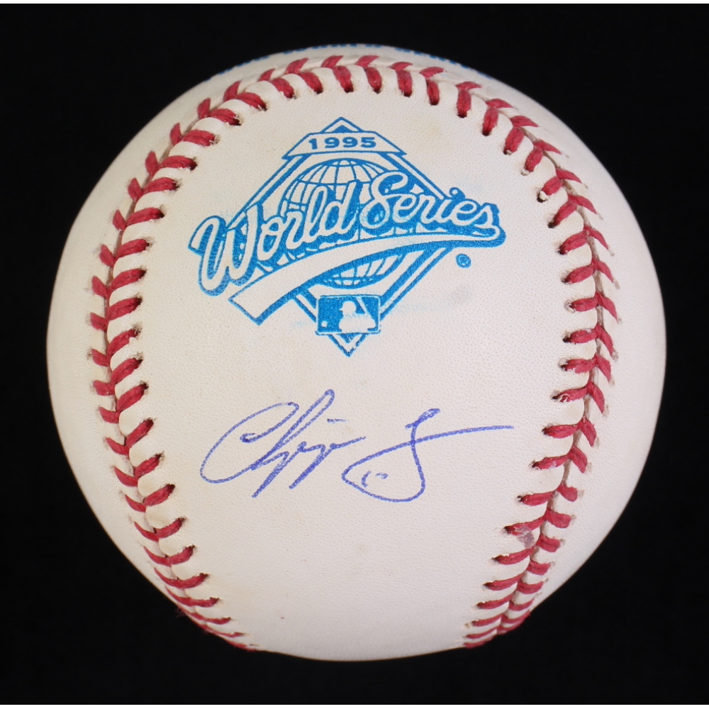Chipper Jones Signed 1995 World Series Logo Baseball (PSA) | Pristine ...