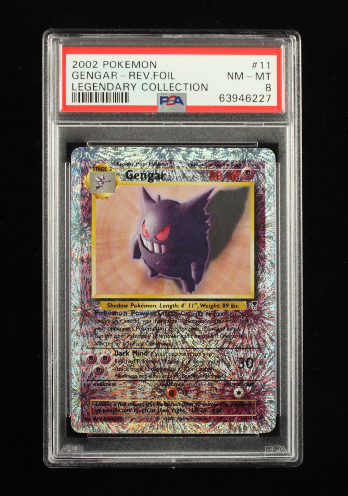 Gengar 2002 Pokemon Legendary Collection Reverse Foil #11 Holo (PSA 8 ...