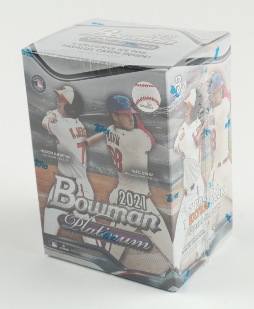 2021 Bowman Platinum Baseball Blaster Box with (8) Packs | Pristine Auction