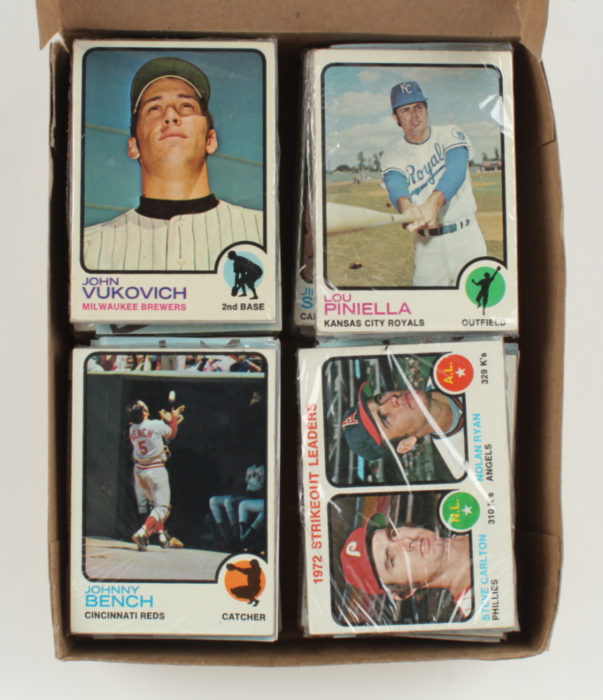 1973 Topps Baseball Card Fun Pack Box With (20) Packs | Pristine Auction