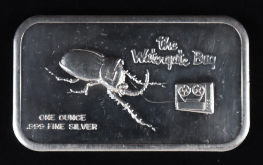 1 oz .999 The Watergate Bug Silver Bullion Bar | Pristine Auction