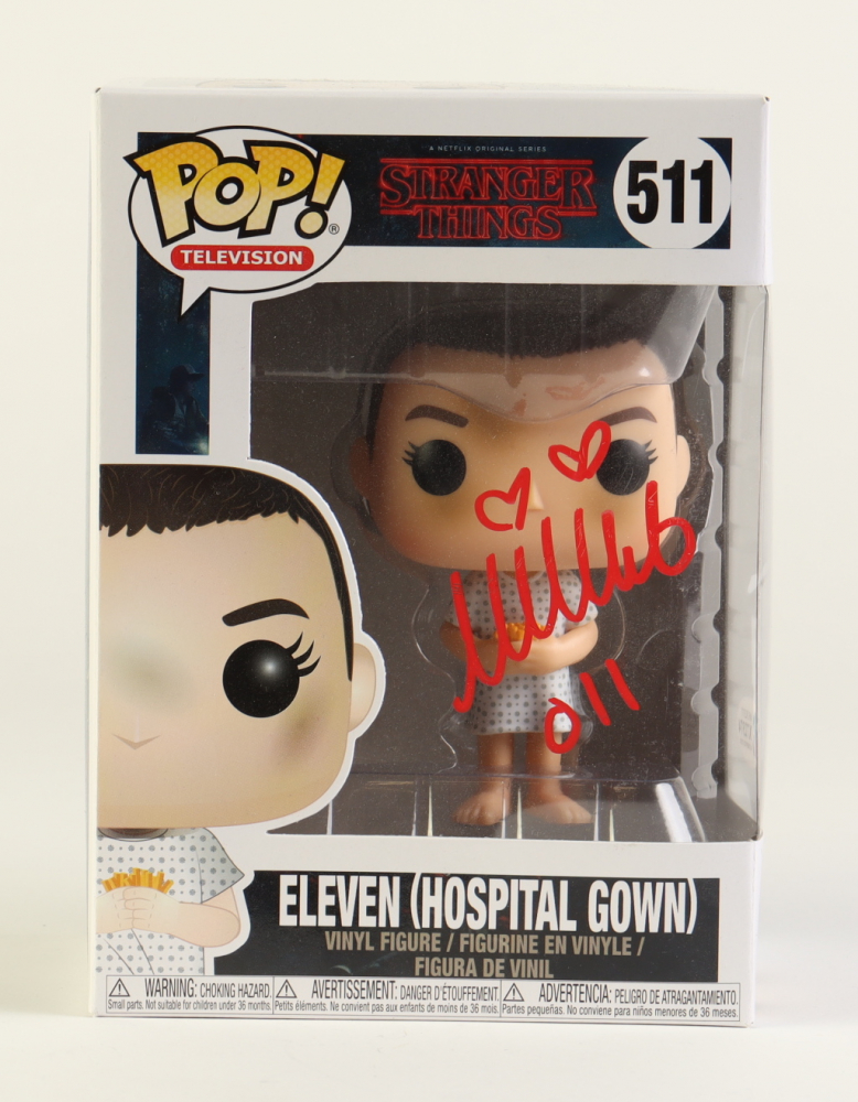 Millie Bobby Brown Signed "Stranger Things" #511 Eleven (Hospital Gown ...