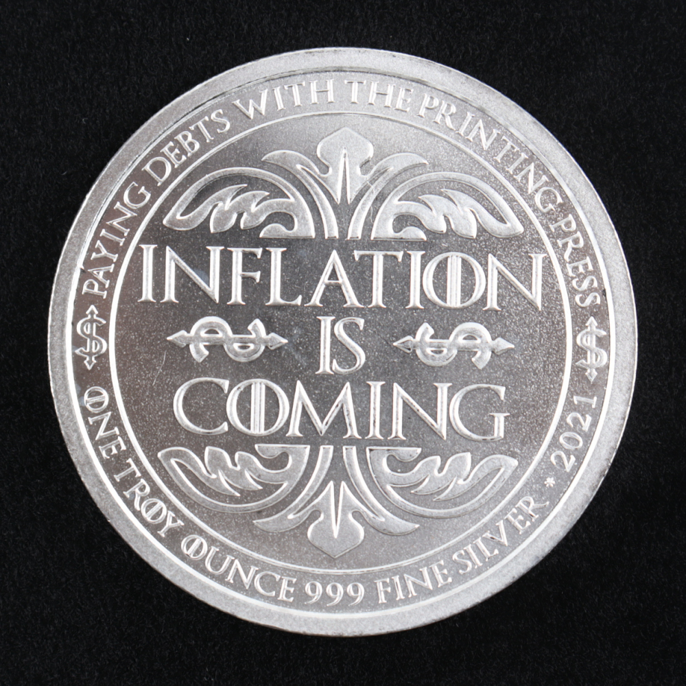1 Troy oz .999 Inflation is Coming Biden, Hillary & Fauci Three-Headed ...