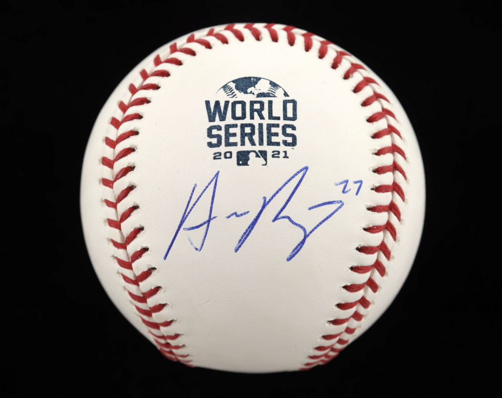 Austin Riley Signed 2021 World Series Baseball (Beckett) | Pristine Auction