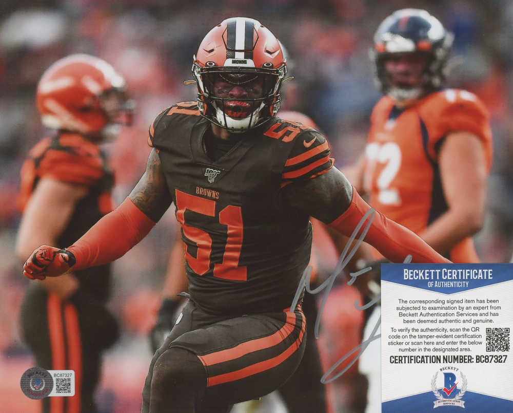 Mack Wilson Signed Browns 8x10 Photo (Beckett) | Pristine Auction