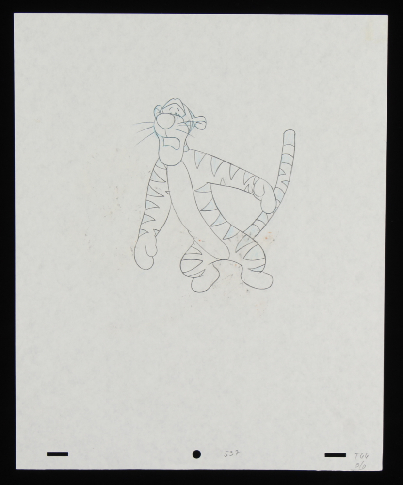 Walt Disney's Tigger 10.5x12.5 Original Sketch | Pristine Auction
