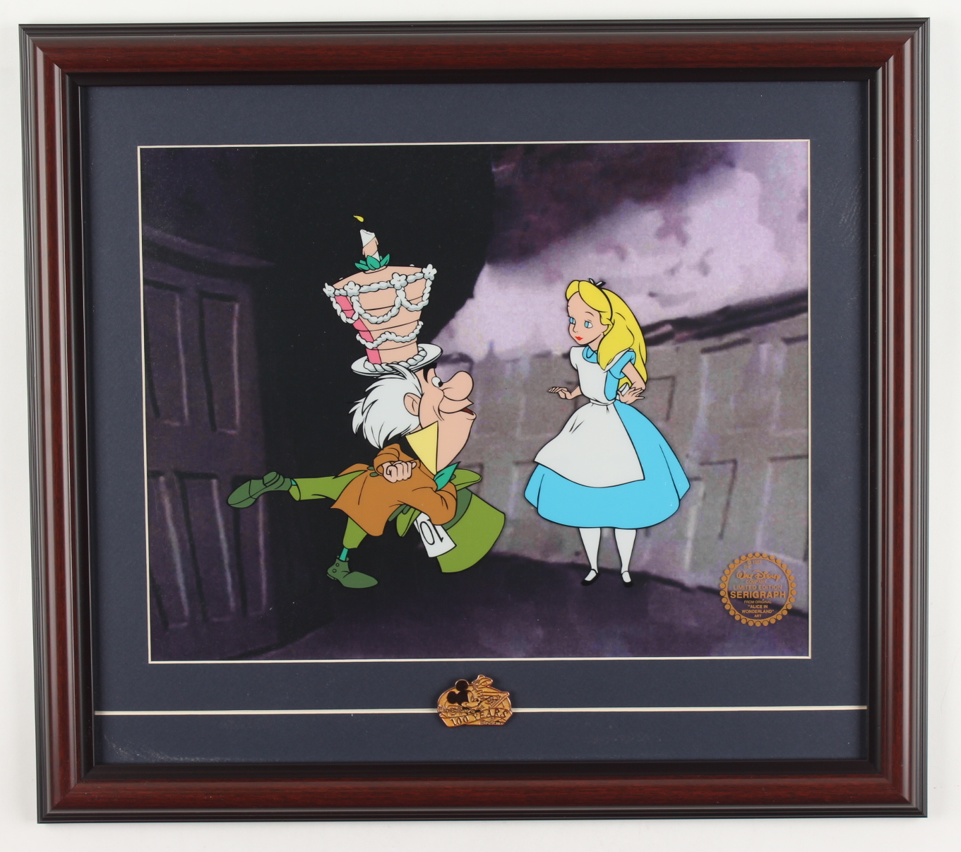 Walt Disney's "Alice in Wonderland" 16x18 Custom Framed (2) Piece ...