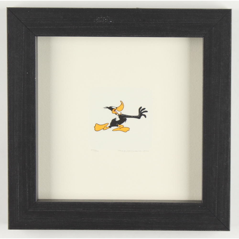 Warner Bros. LE Daffy Duck 9.5x9.5 Custom Framed Lithograph Display ...