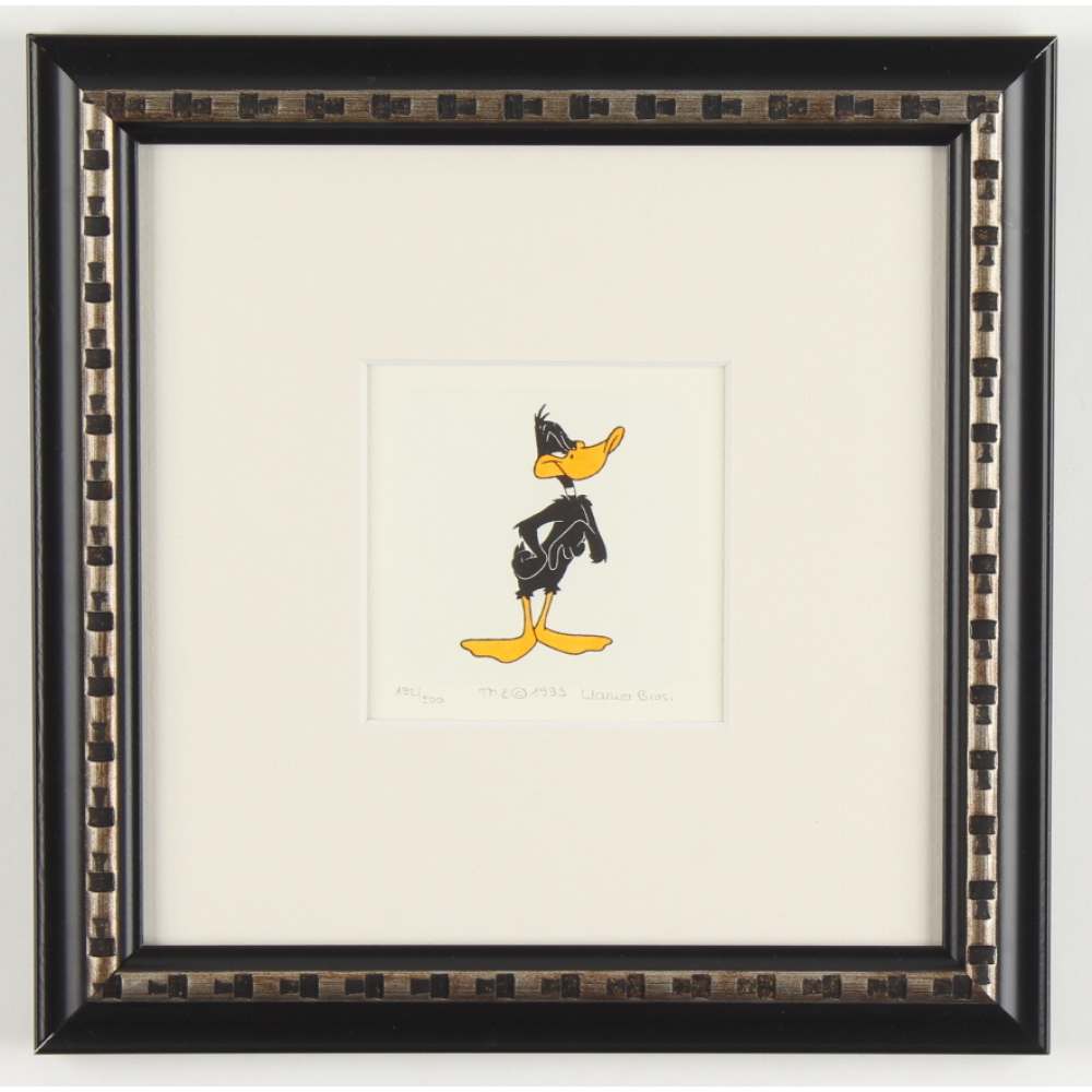 Warner Bros. LE Daffy Duck 9x9 Custom Framed Lithograph Display ...