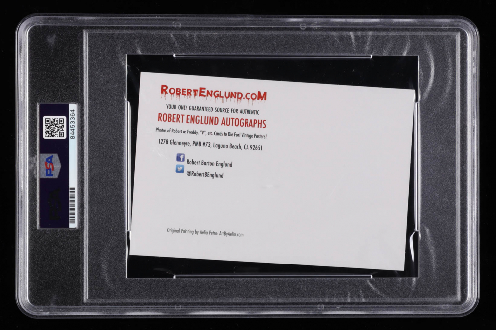 Robert Englund Signed Postcard (PSA) | Pristine Auction