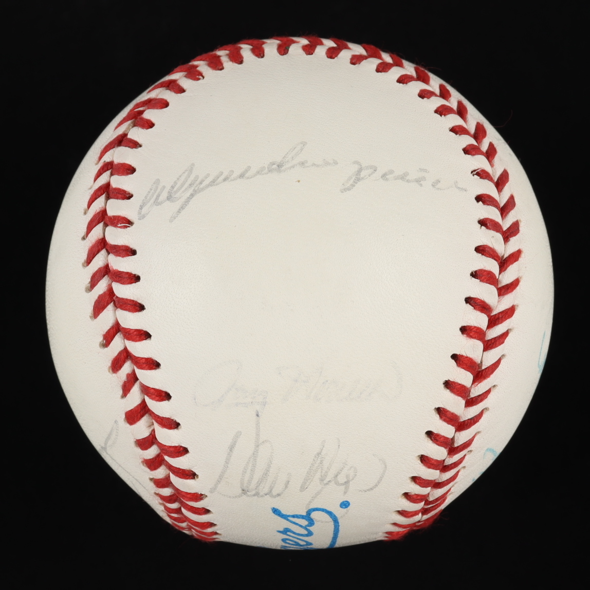 1988 Dodgers World Series Champions Team-Signed Dodgers Logo Baseball ...