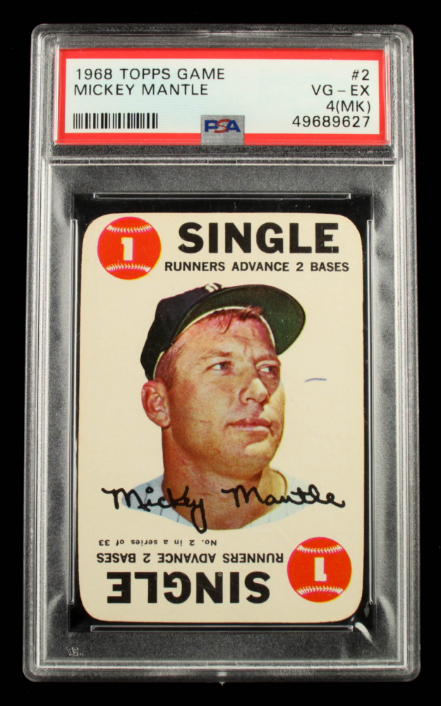 Mickey Mantle 1968 Topps Game #2 (PSA 4) (MK) | Pristine Auction