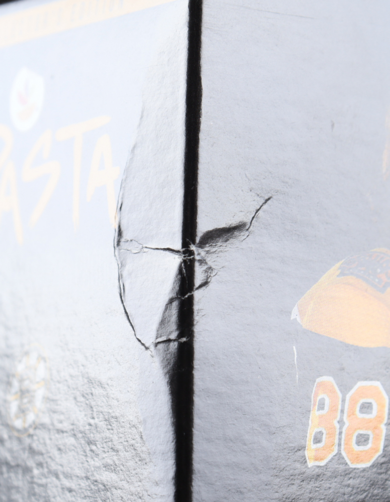 David Pastrnak Signed Bruins Pasta Box (Pastrnak & YSMS) | Pristine Auction