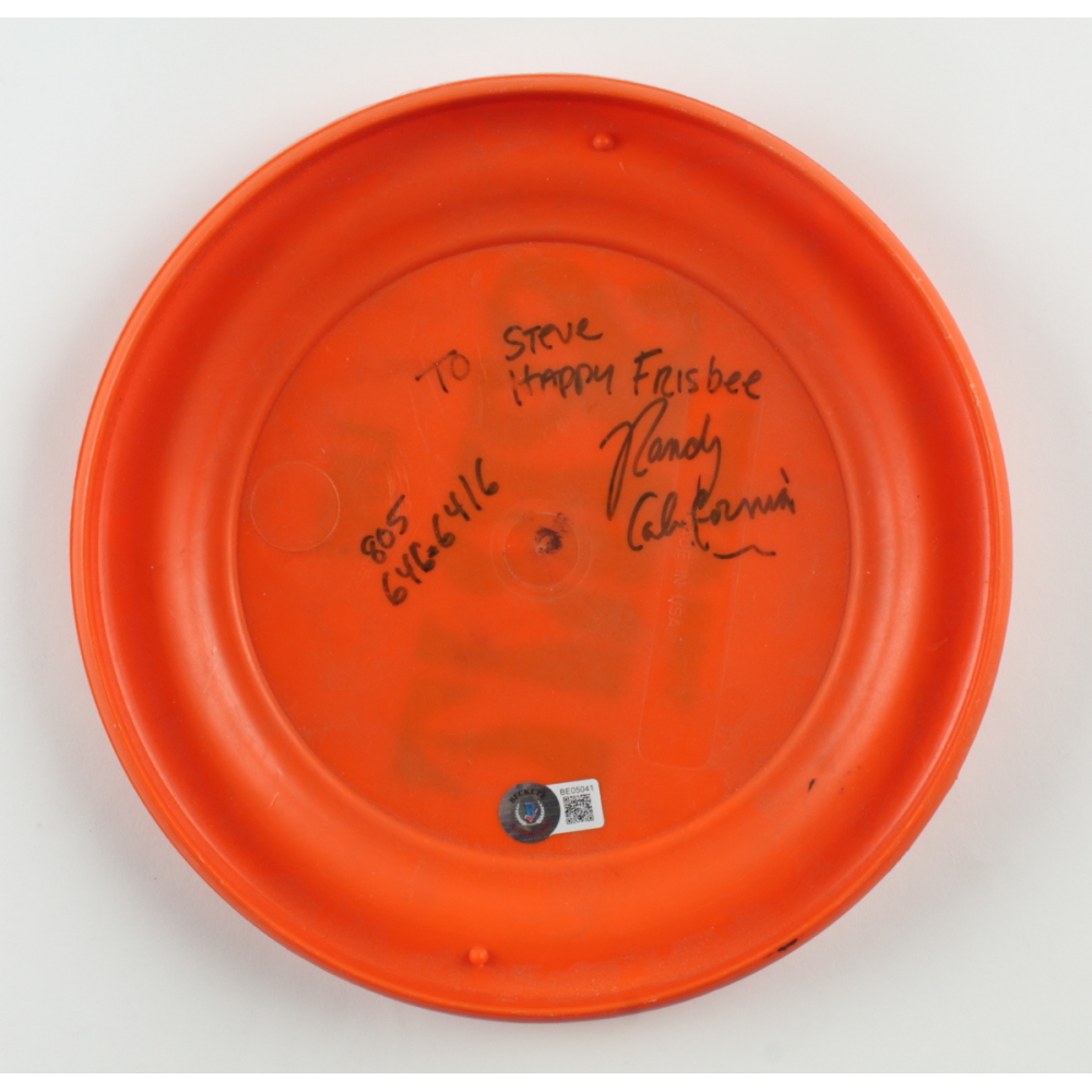 Randy California Signed "Spirit" Frisbee Inscribed "Happy Frisbee ...