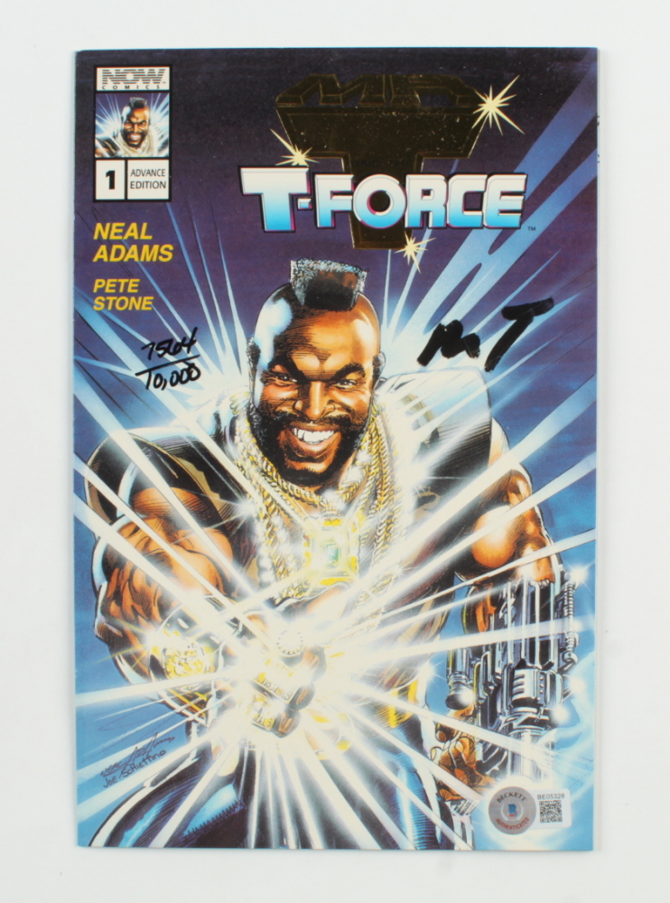 Mr. T Signed LE 1993 "Mr. T and the T-Force" Issue #1B Now Comic Book ...