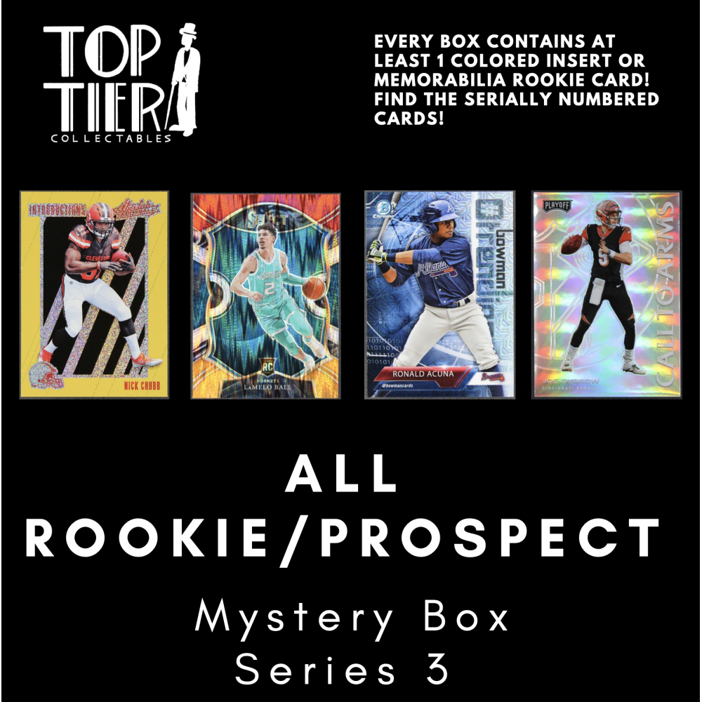 TTC All-Rookie / Prospect (3) Card Mystery Box Series #3 (Limited to 50 ...
