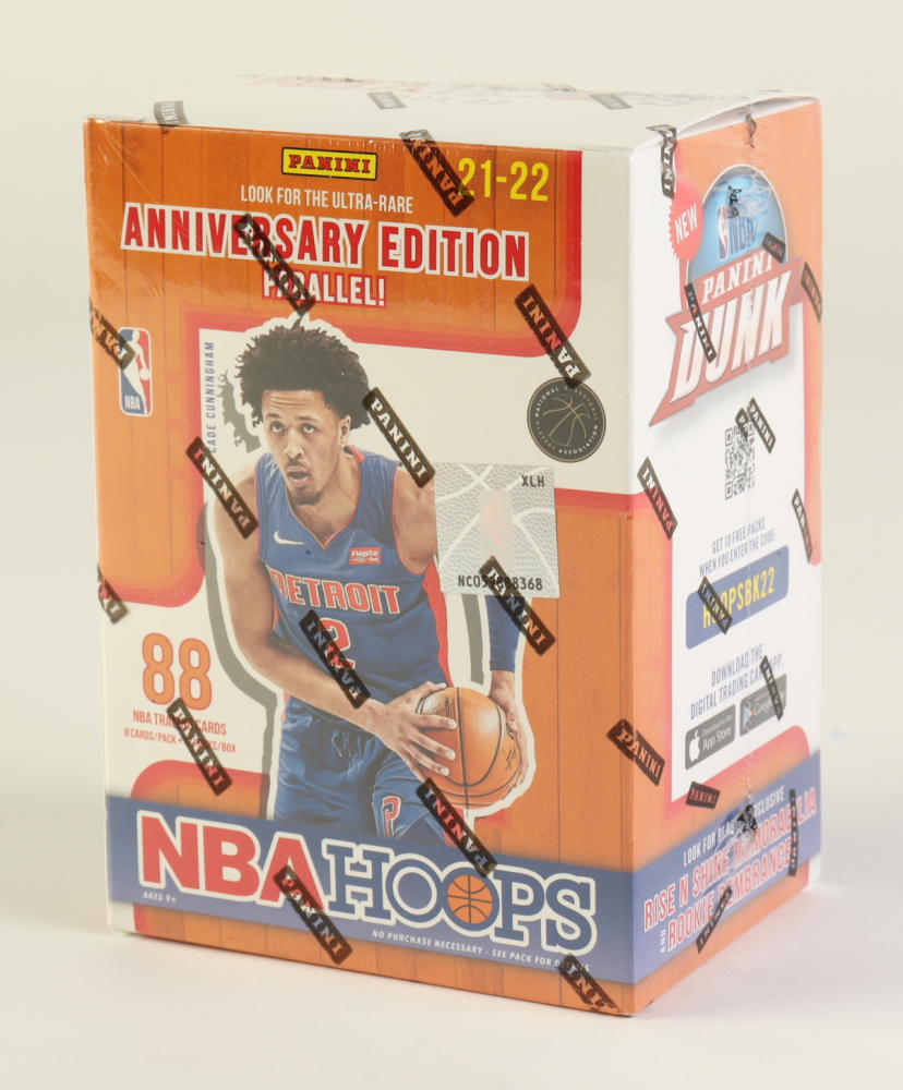 2021-22 Panini NBA Hoops Basketball Blaster Box with (11) Packs | Barnebys