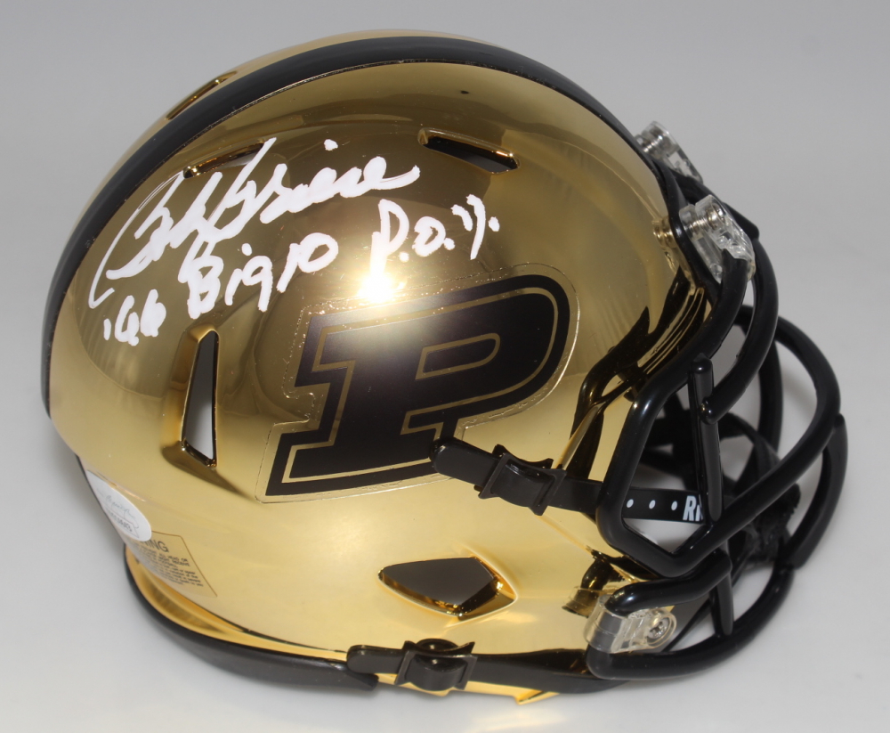 Bob Griese Signed Purdue Boilermakers Chrome Alternate Speed Mini ...
