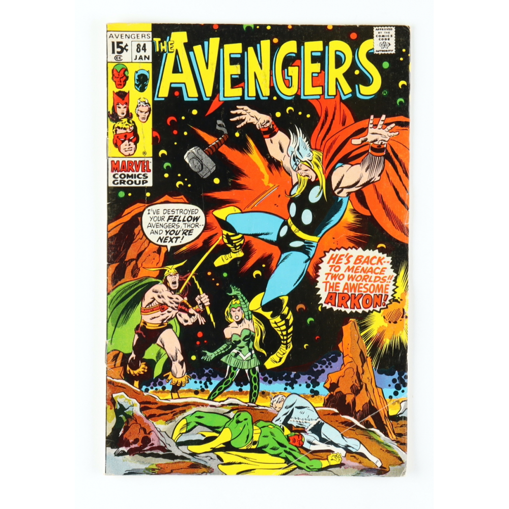 1971 "The Avengers" Issue #84 Marvel Comic Book | Pristine Auction