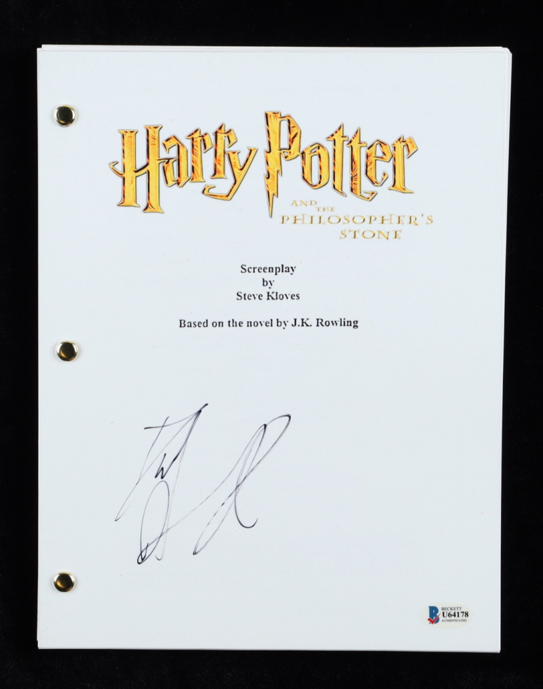 Daniel Radcliffe Signed "Harry Potter and the Philosopher's Stone ...