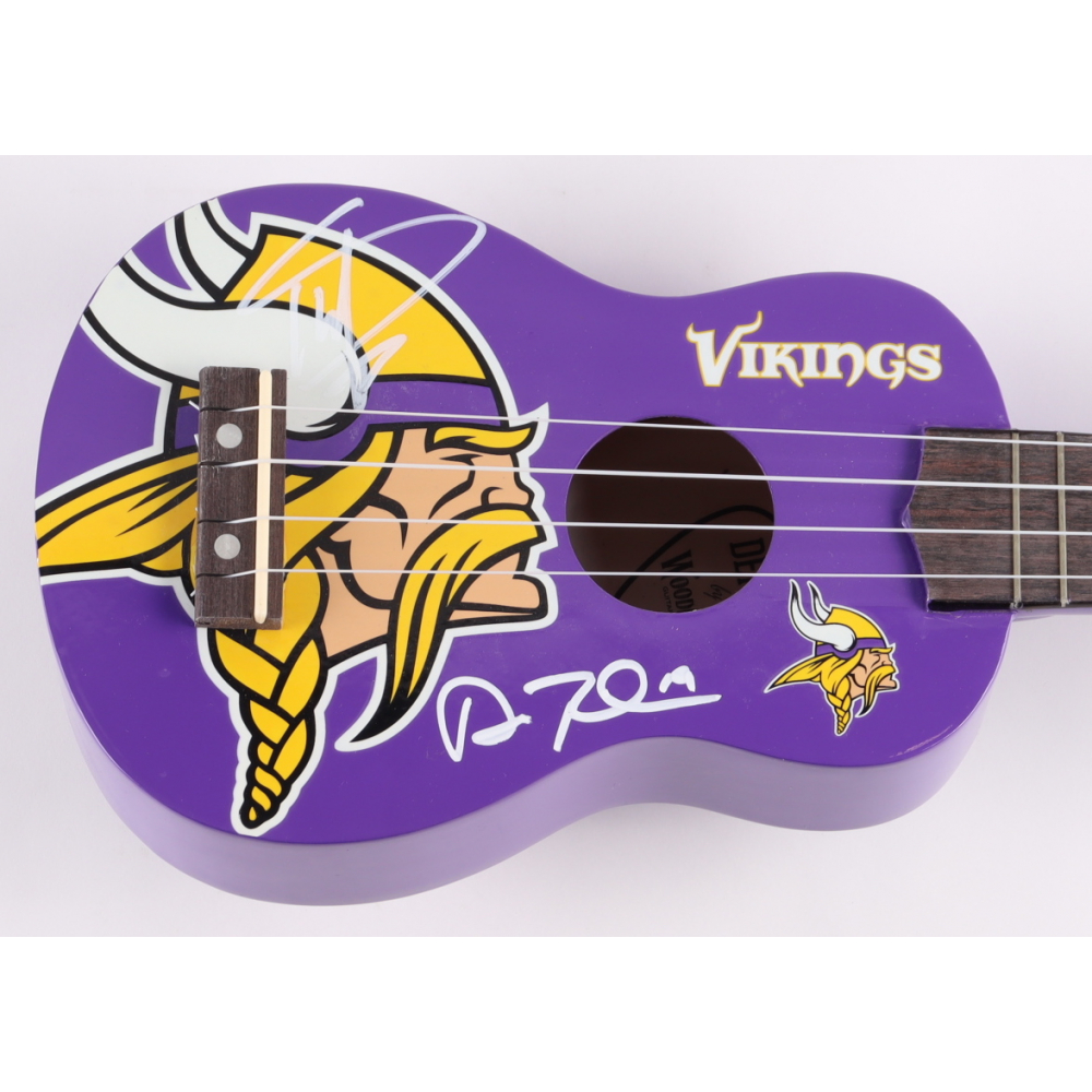 Adam Thielen & Stefon Diggs Signed Vikings Ukulele (Beckett) | Pristine ...