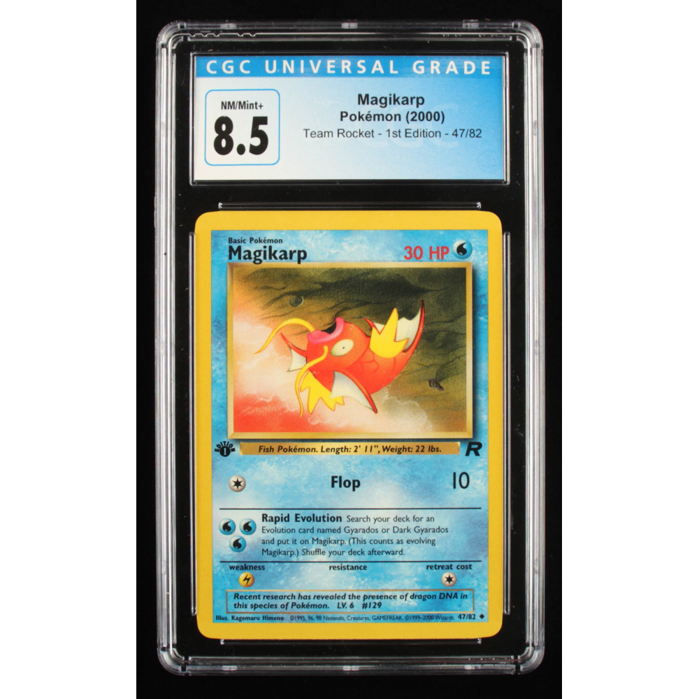 Magikarp 2000 Pokemon Team Rocket 1st Edition #47 (CGC 8.5) | Pristine ...