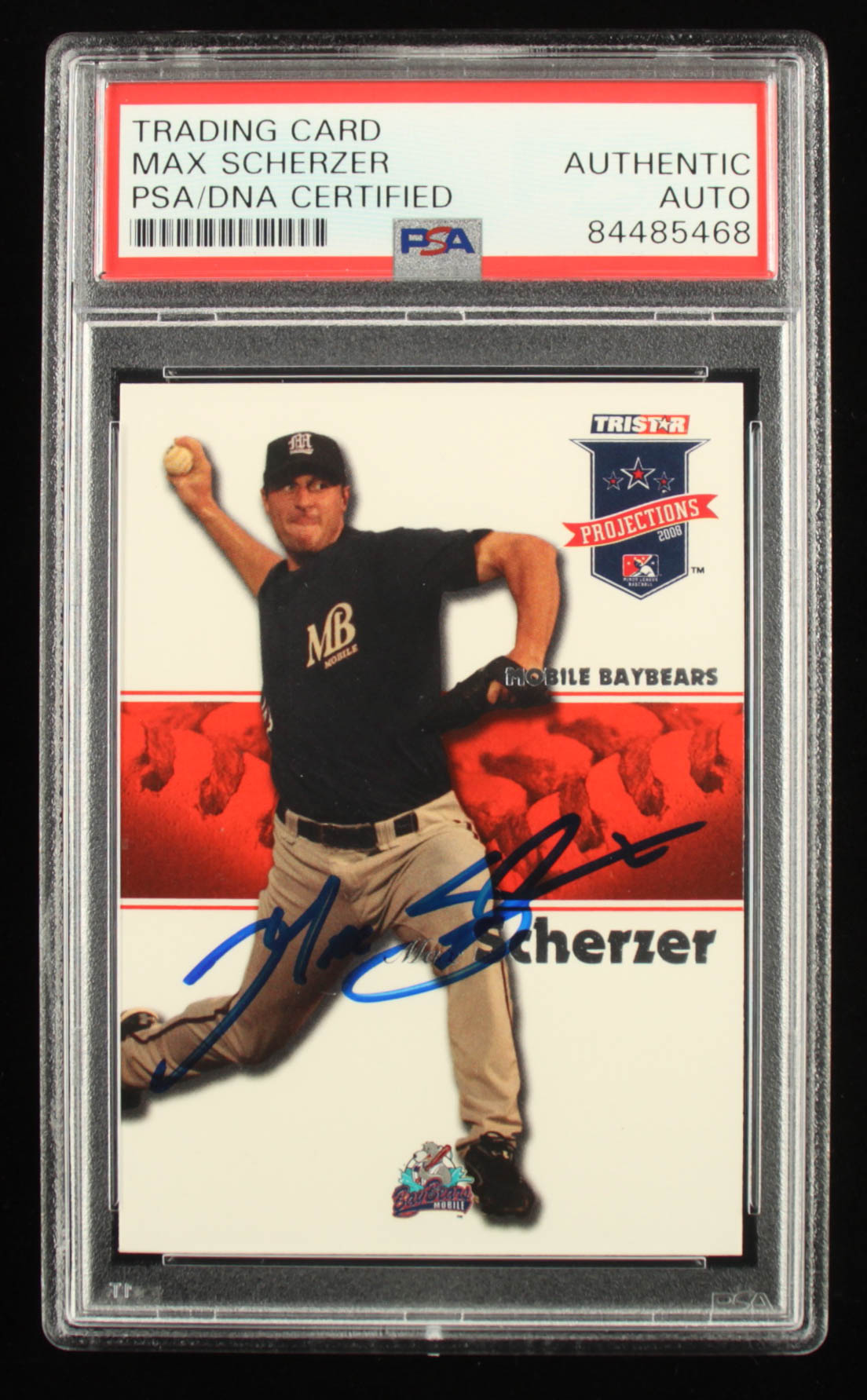 Max Scherzer Signed 2008 TRISTAR PROjections #14 (PSA) | Pristine Auction