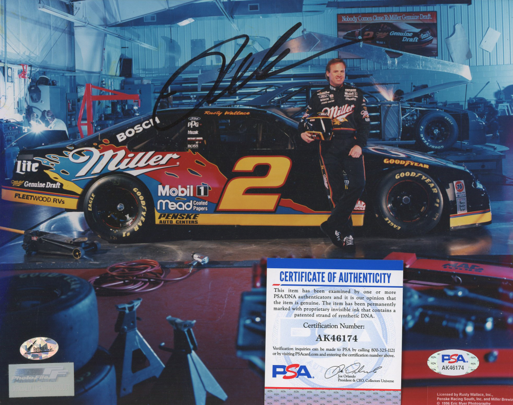 Rusty Wallace Signed 8x10 Photo (PSA) | Pristine Auction