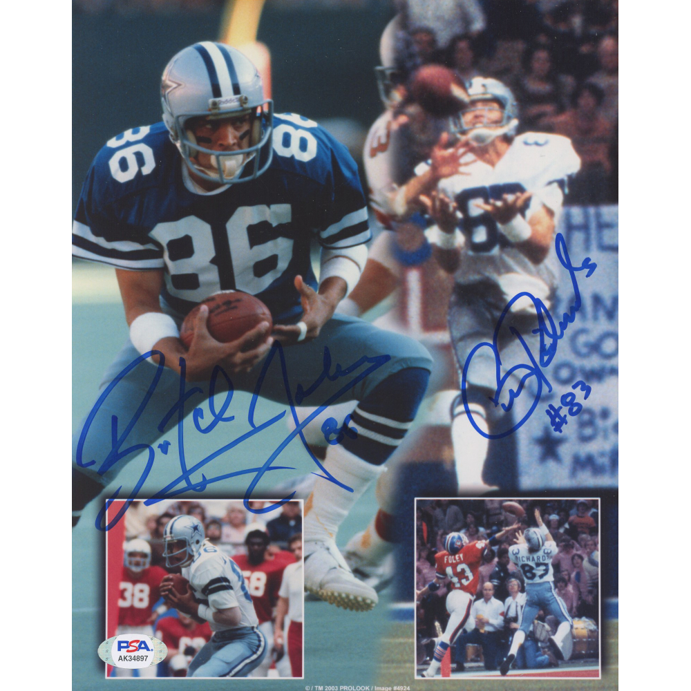 Golden Richards & Butch Johnson Signed Cowboys 8x10 Photo (PSA ...