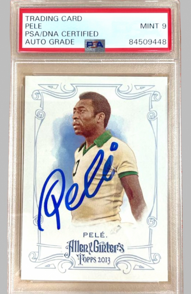Pele Signed 2013 Topps Allen and Ginter #130A (PSA) | Pristine Auction