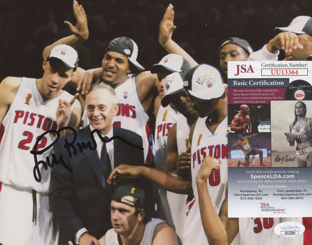 Larry Brown Signed Pistons 8x10 Photo (JSA) | Pristine Auction