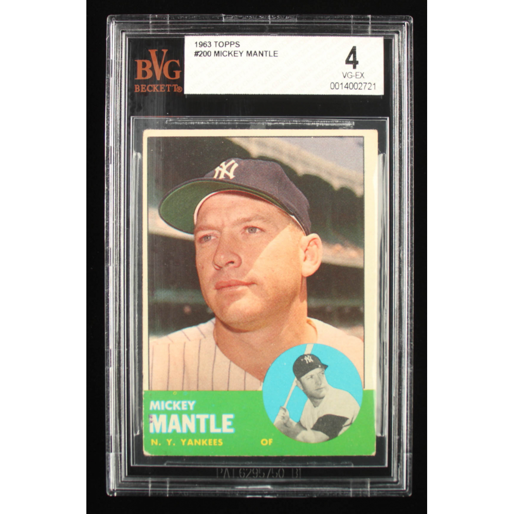 Mickey Mantle 1963 Topps #200 (BVG 4) | Pristine Auction