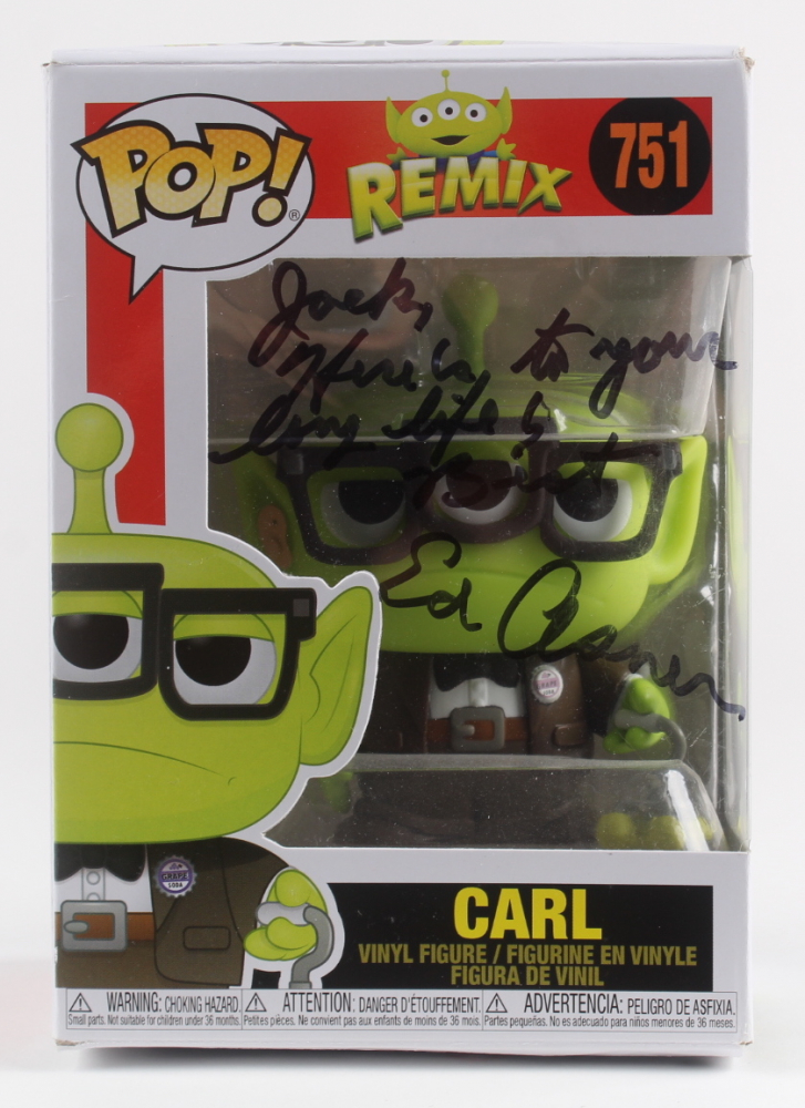 Ed Asner Signed "Remix" #751 Carl Funko Pop! Vinyl Figure Inscribed ...