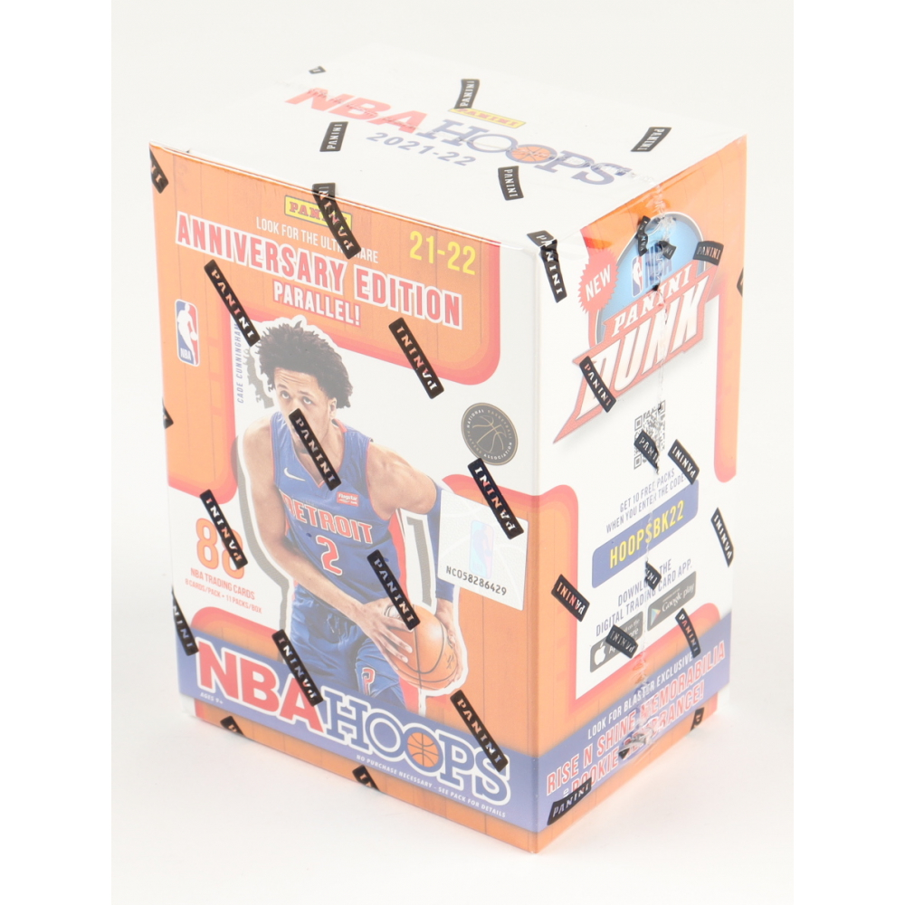 2021-22 Panini NBA Hoops Basketball Blaster Box with (11) Packs ...