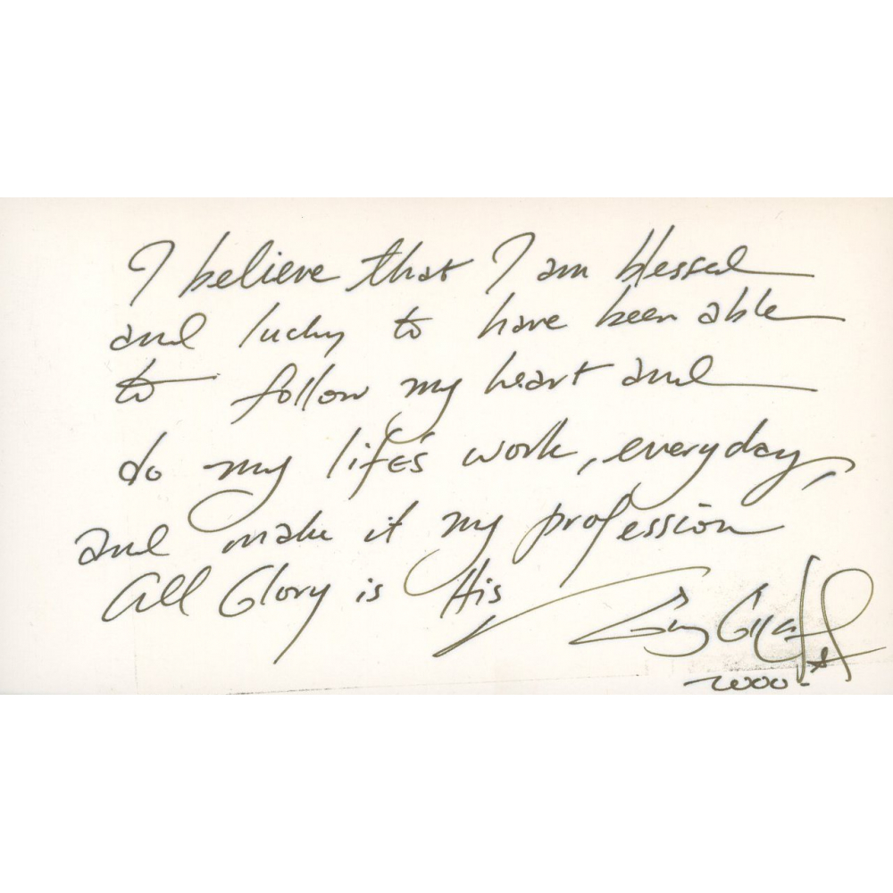 Guy Gilchrist Signed 3.5x6.5 Hand-Written Letter (Beckett) | Pristine ...