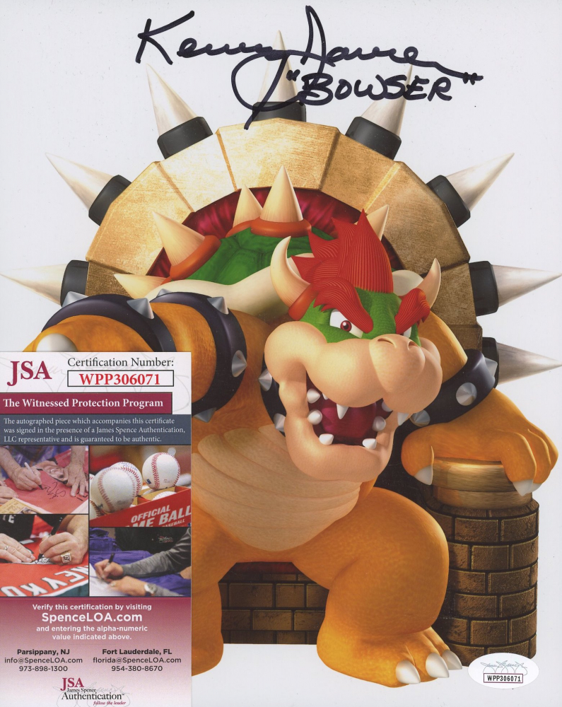Kenny James Signed "Bowser" 8x10 Photo Inscribed "Bowser" (JSA ...