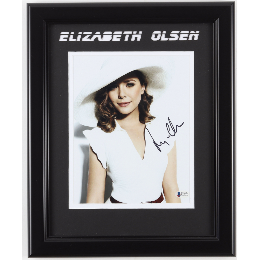 Elizabeth Olsen Signed 13x16 Custom Framed Photo (Beckett) | Pristine ...