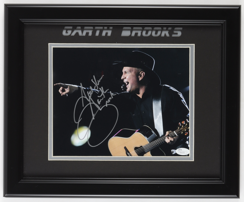 Garth Brooks Signed 13x16 Custom Framed Photo Inscribed "God Bless ...