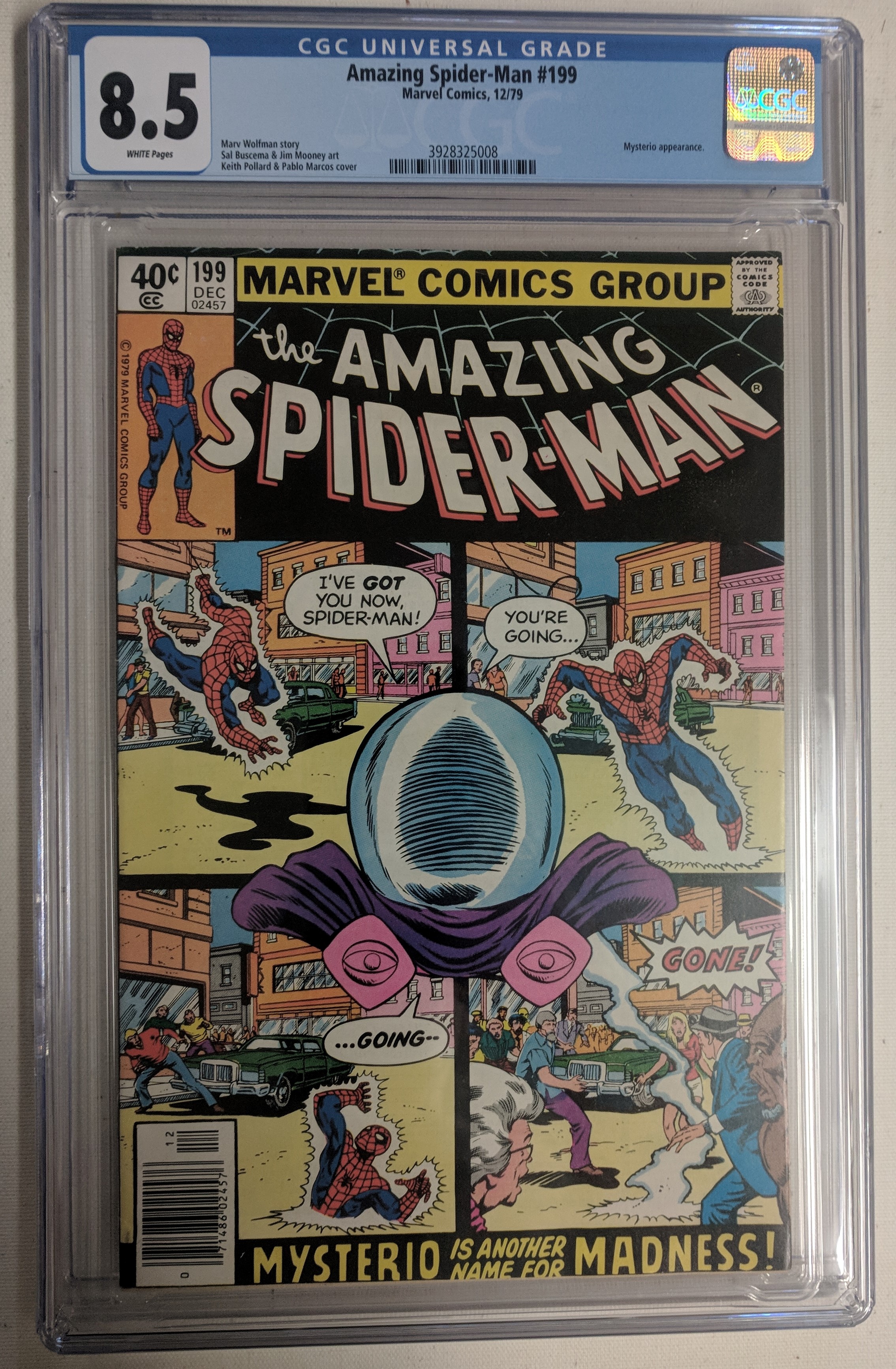 1979 "Amazing Spider-Man" Issue #199 Marvel Comic Book (CGC 8.5 ...