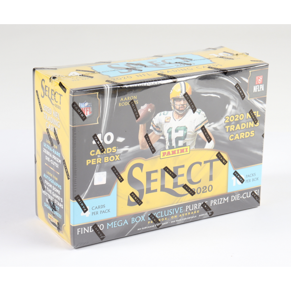 2020 Panini Select Football Trading Cards Mega Box with (10) Packs ...