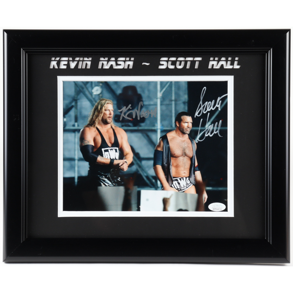 Kevin Nash & Scott Hall Signed WWE 13.5x16.5 Custom Framed Photo (JSA) | Pristine Auction