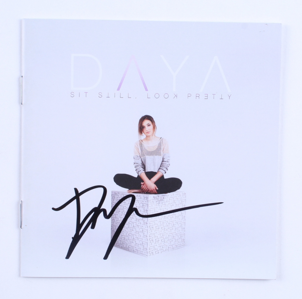 Daya Signed "Sit Still, Look Pretty" CD Cover (Beckett) | Pristine Auction